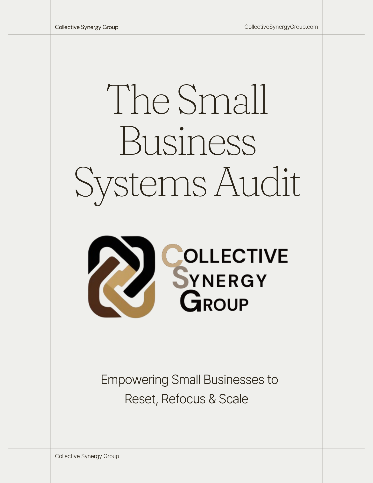 Free Operations Checklist – Collective Synergy Group